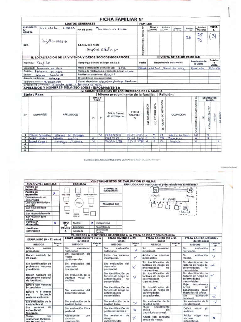 Ficha Familiar | PDF