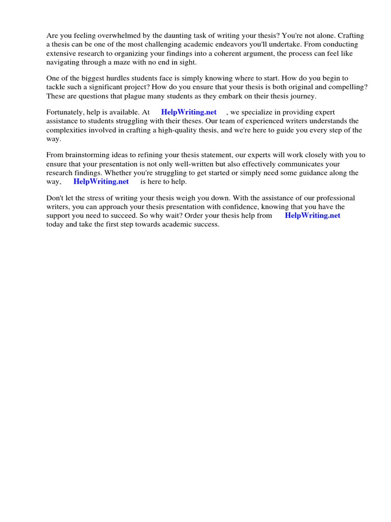 How to Start My Thesis Presentation | PDF