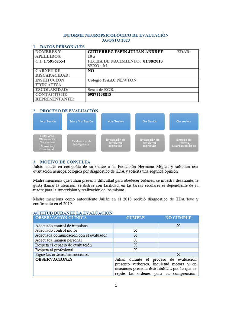 Inf 1 Neuro Gutierrez Espin Julian Andree | PDF