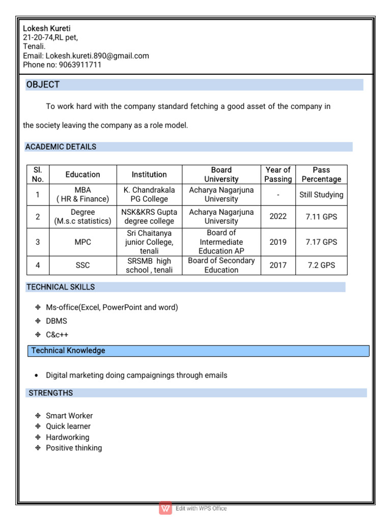 Lokesh Kureti Resume | PDF