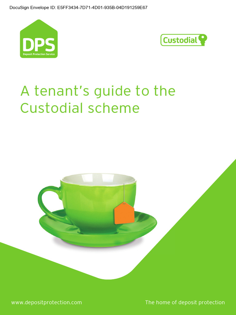 2016-05 A Tenants Guide To The Custodial Scheme | PDF