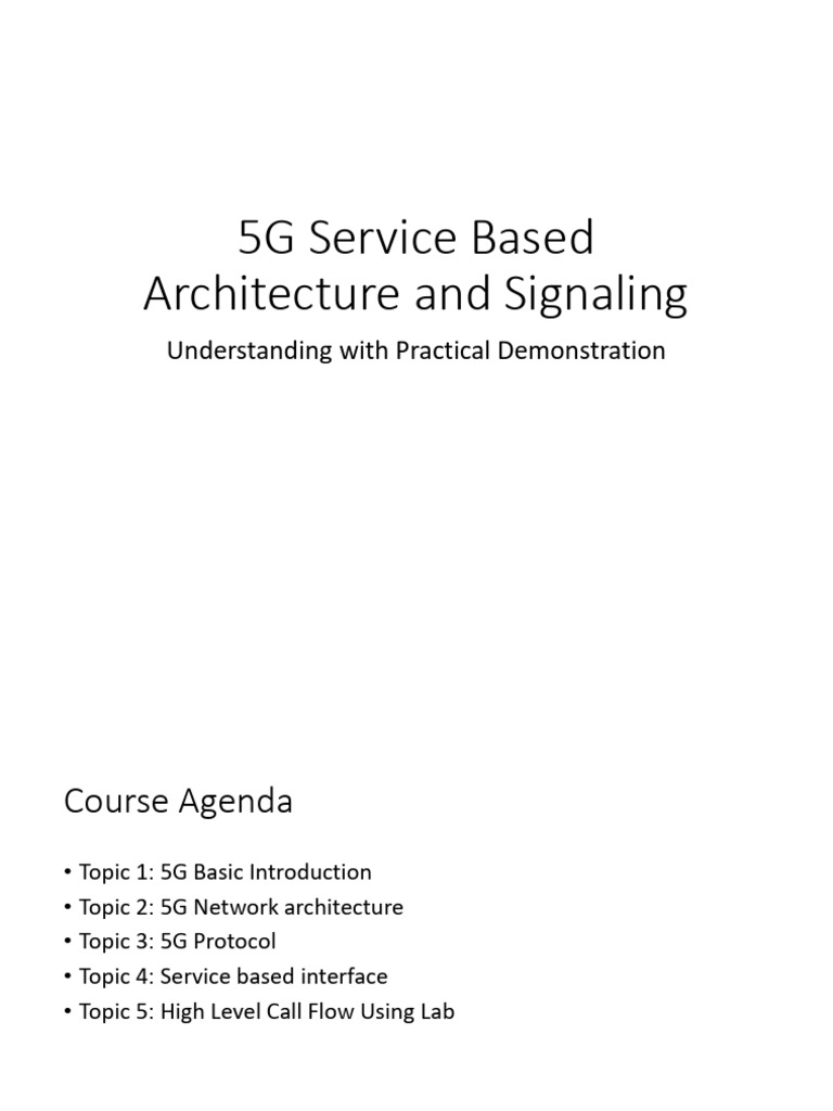 Chapter 5 5G SA Call Flow | PDF | Computer Network | Data Transmission