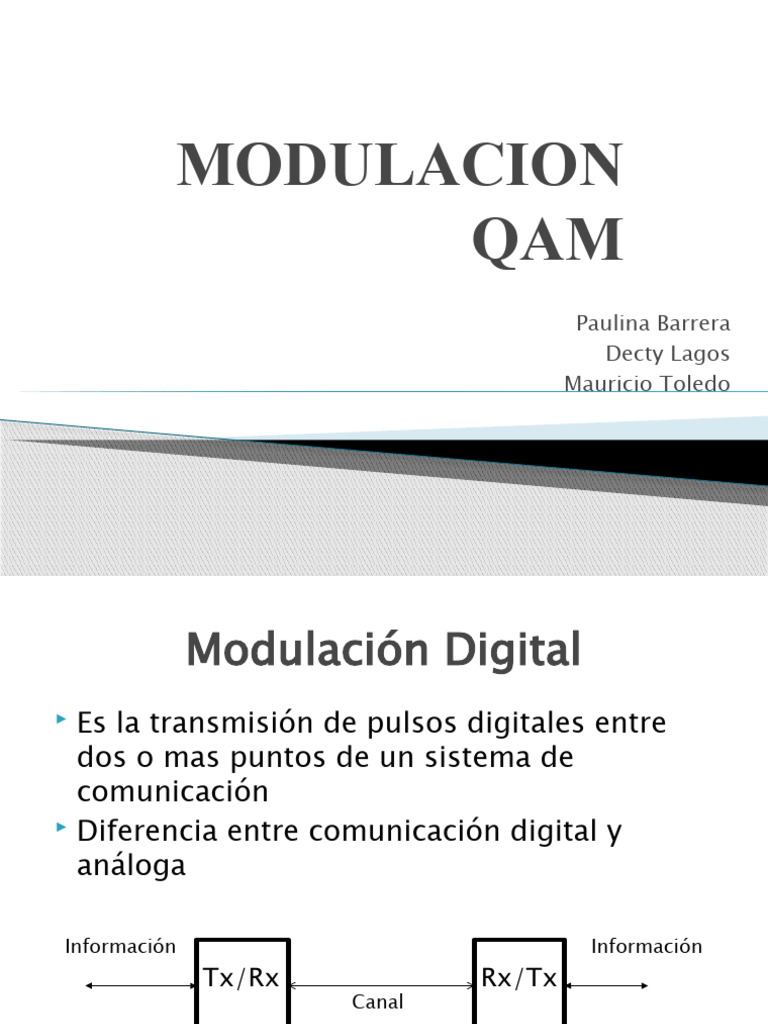 MODULACION QAM - Pre | PDF | Modulación | Tecnología de radio
