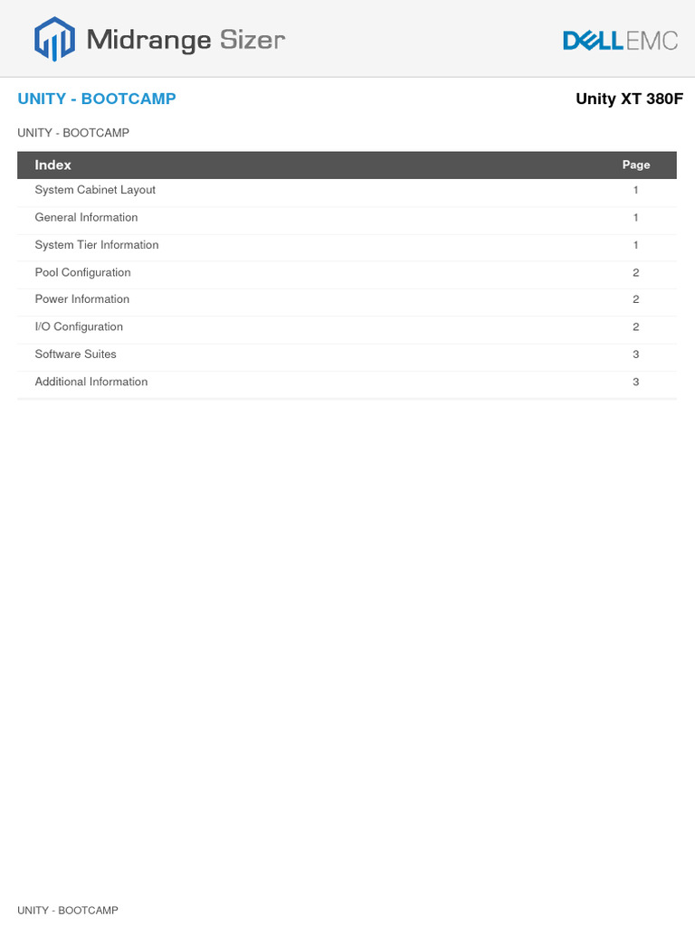 Sizing Storage Unity XT 380 Bootcamp | PDF | Flash Memory | Computer ...