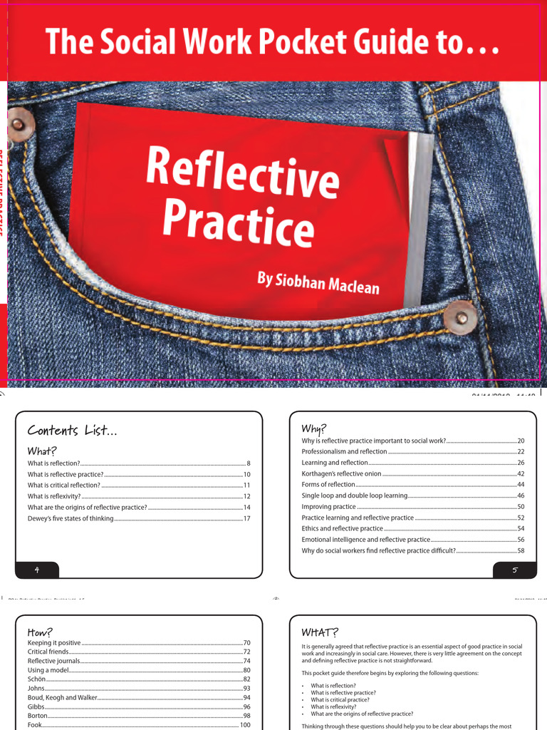 Reflective Practice in Social Work Guide | PDF | Art | Self-Improvement