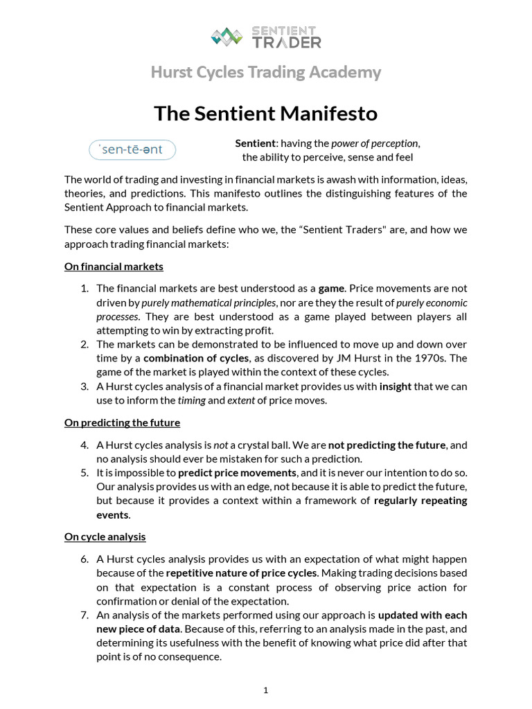 Sentient Manifesto | PDF