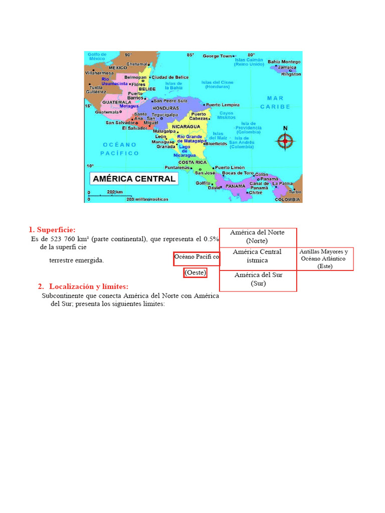 Geografía y Población de Centroamérica | PDF | Centroamérica | Américas