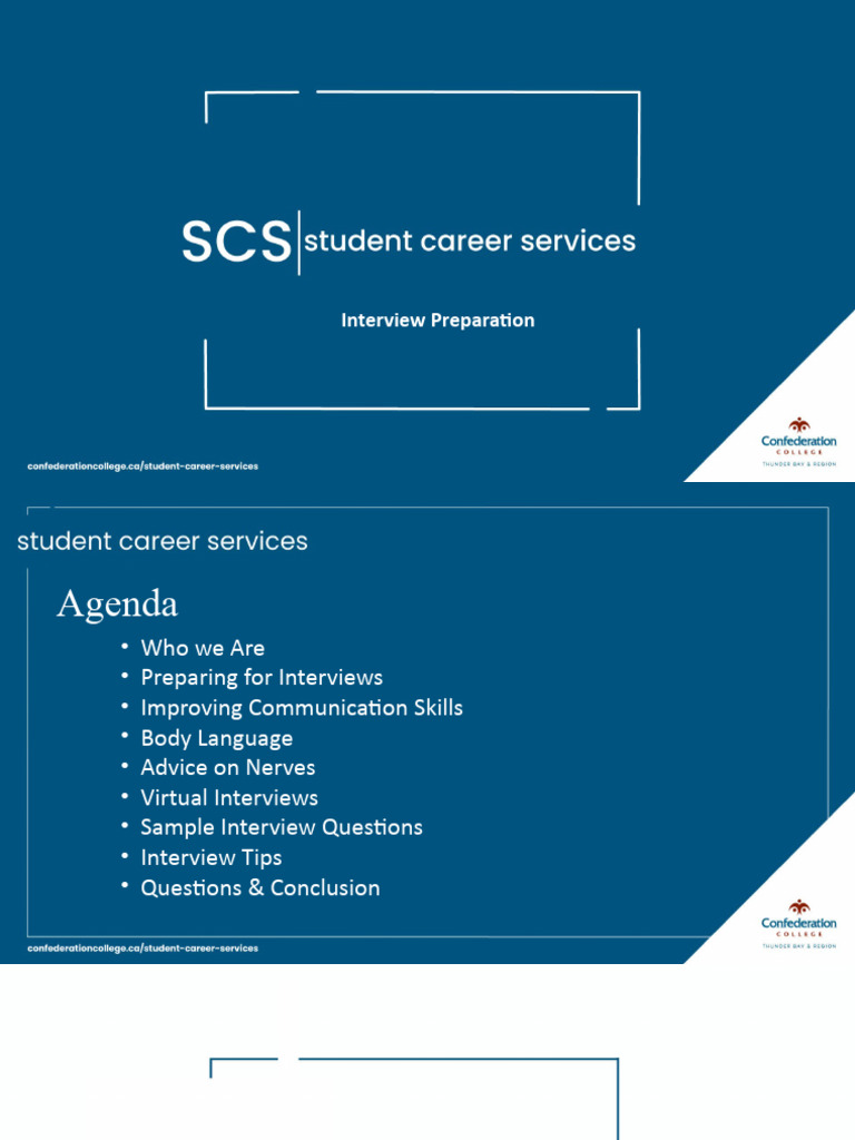 SCS - Preparing For An Interview Fall 2022 | PDF | Experience | Leadership