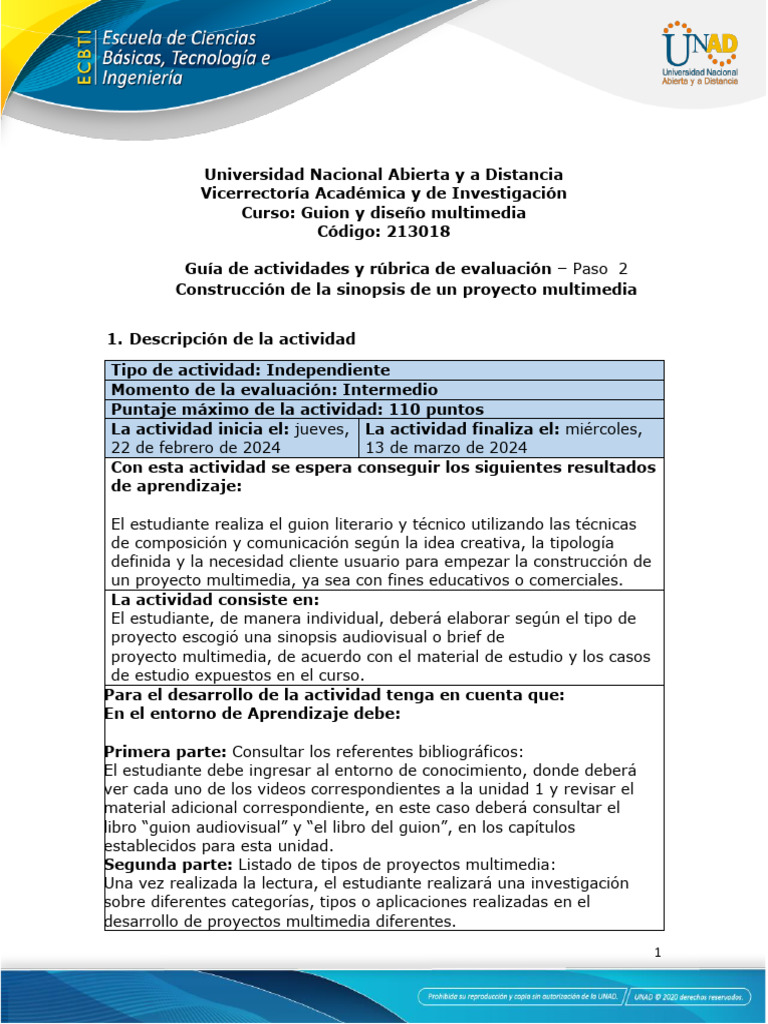 Sinopsis de Proyecto Multimedia | PDF | Multimedia | Plagio