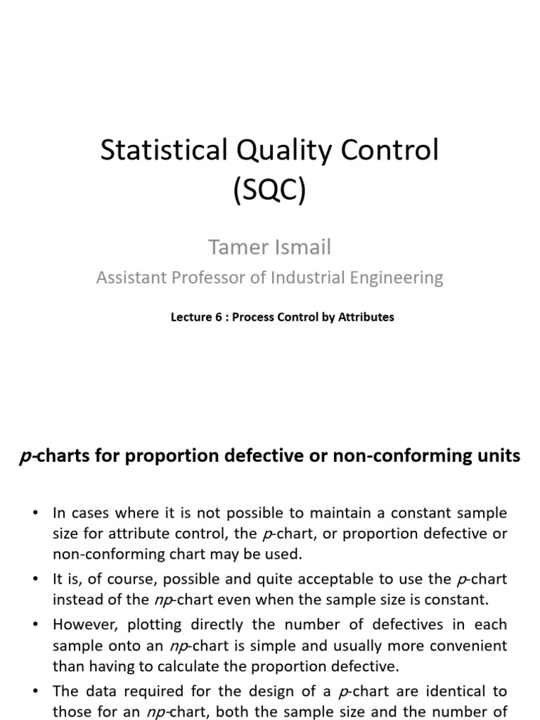 SQC Lecture 7 | PDF | Sampling (Statistics) | Sample Size Determination