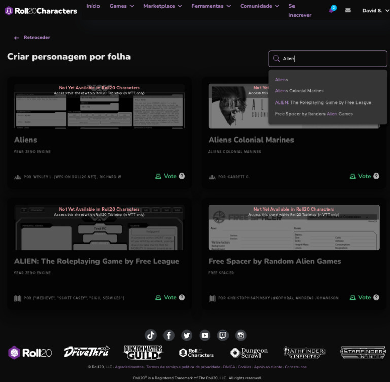 Roll20 Characters | PDF