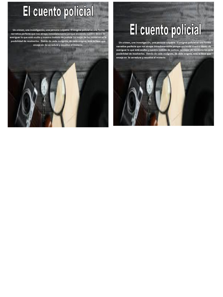 Caratula Cuento Policial | PDF