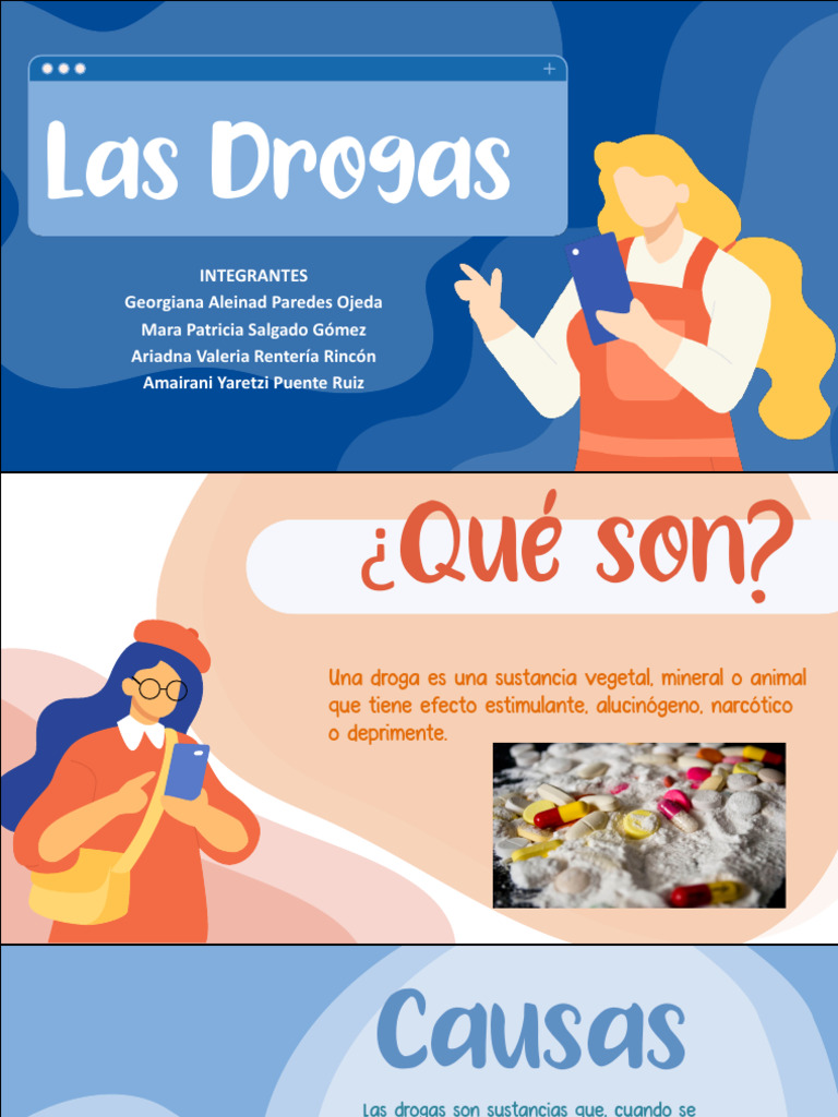 Las Drogas | Descargar gratis PDF | La dependencia de sustancias | Drogas
