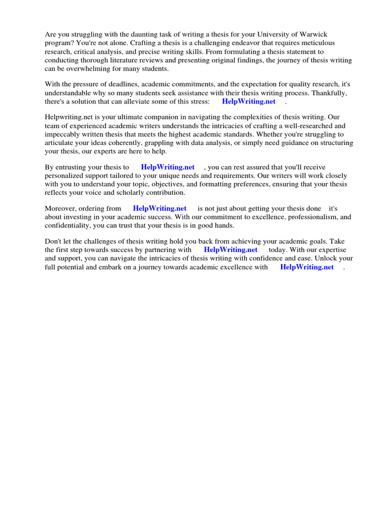 University of Warwick Thesis Template | PDF | Thesis | Elsevier University of Warwick Thesis Template | PDF | Thesis | Elsevier