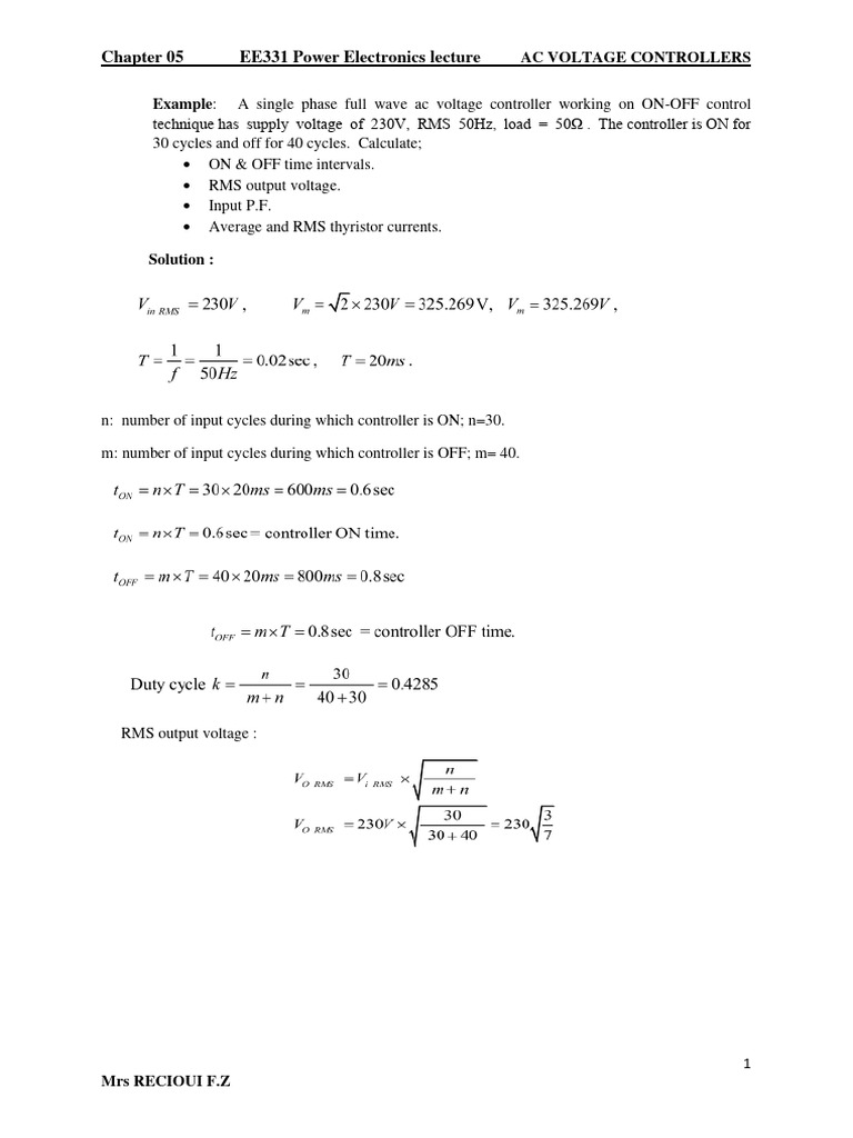 Ac To Ac Voltage Controller Pdf