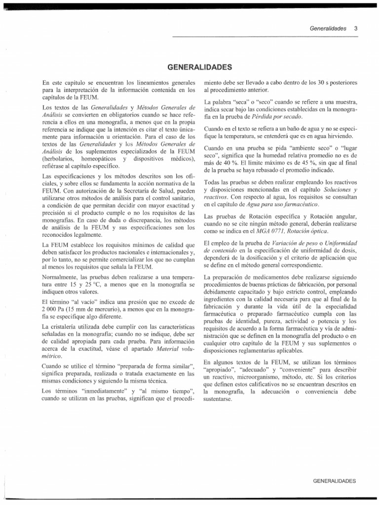 FEUM Tomo 11 Generalidades | PDF