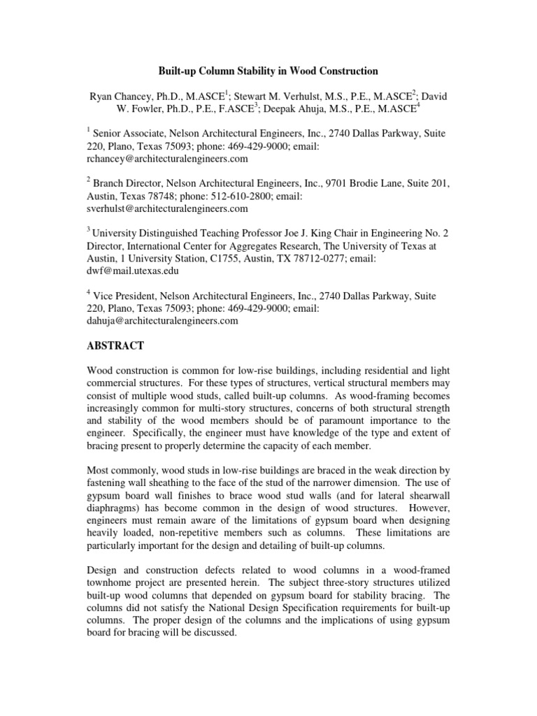 2009-BuiltUp Column Stability | PDF