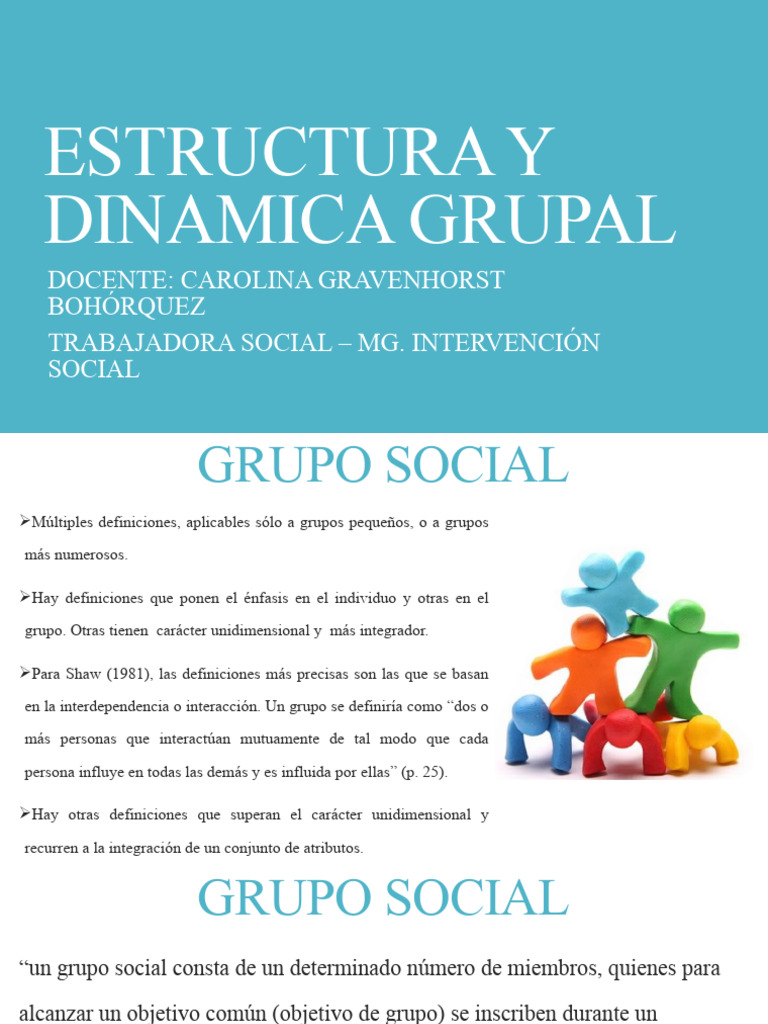 Estructura y Dinamica Grupal | PDF | Grupo social | Cohesión grupal