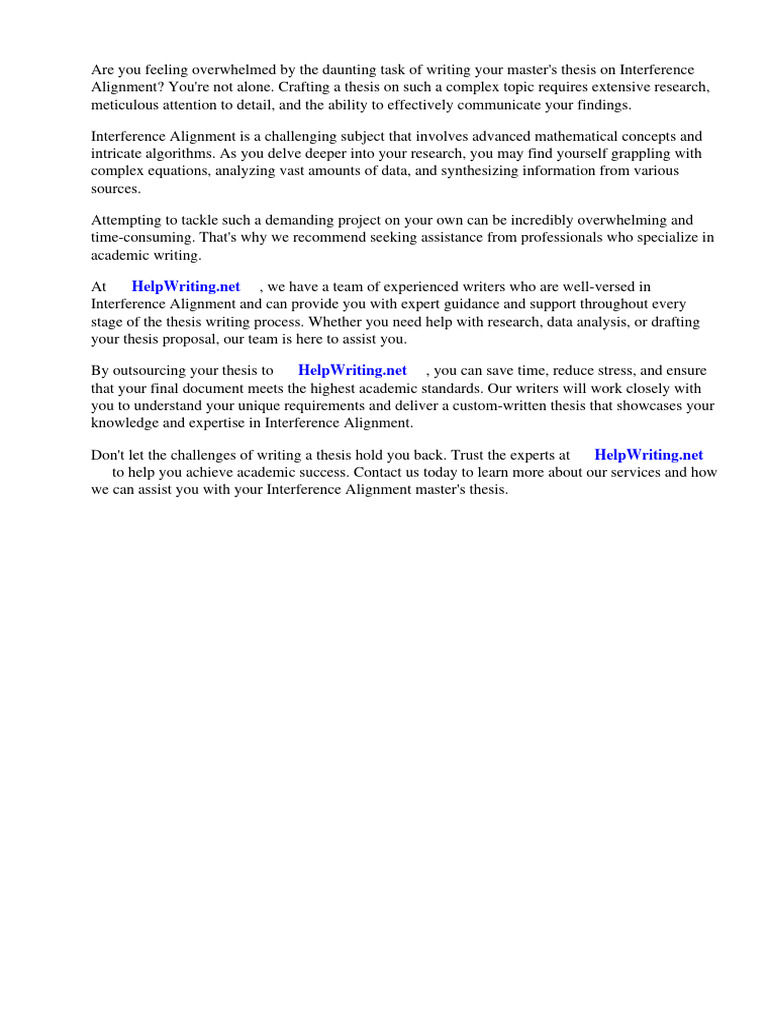 Interference Alignment Master Thesis | PDF | Channel Access Method | Mimo