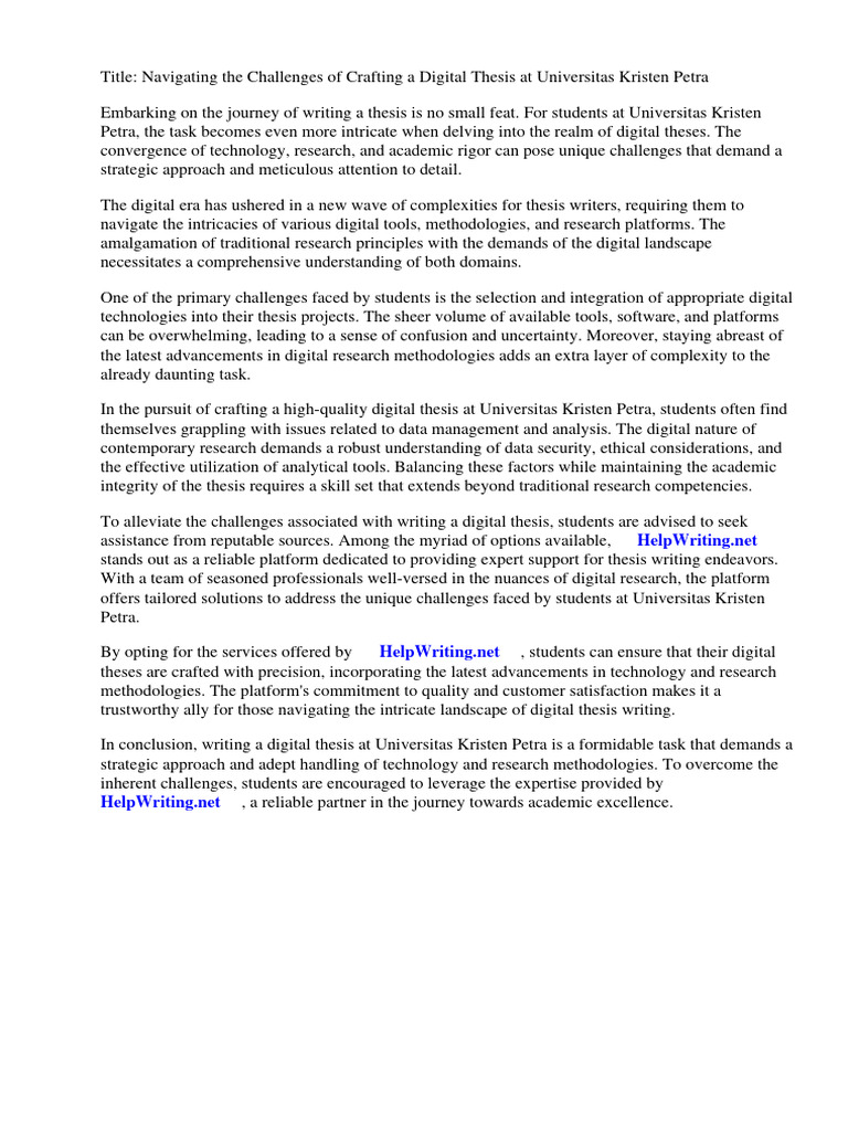 Digital Thesis Universitas Kristen Petra | PDF | Science | Cognition