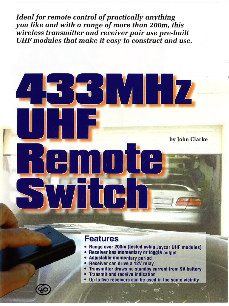 433Mhz Remote Control | PDF
