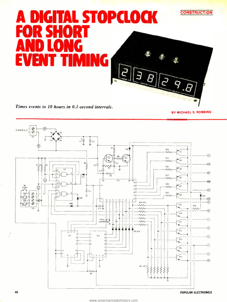 Dgital Stop Clock | PDF