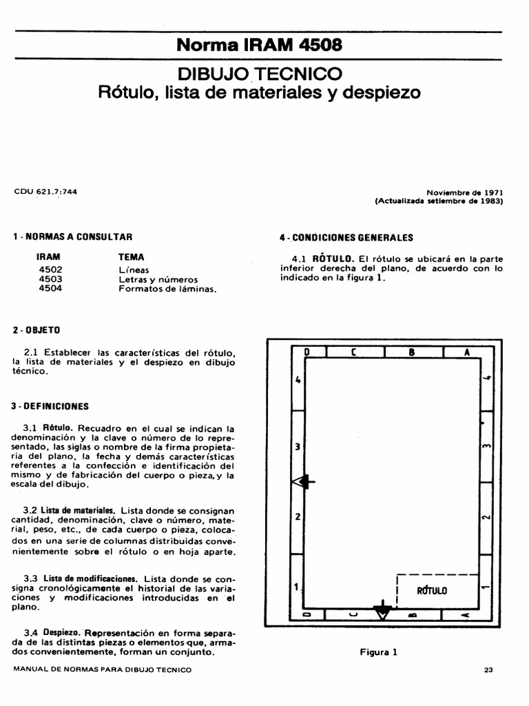 Norma IRAM de Dibujo Tecnico-23 | PDF
