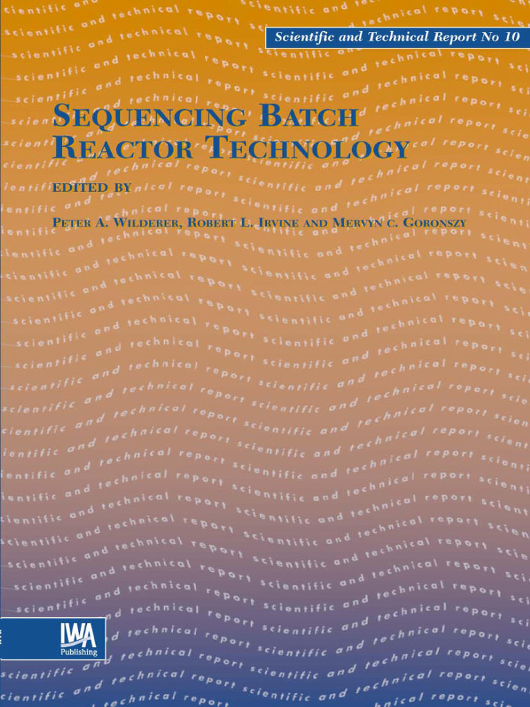 Sequencing Batch Reactor Technology Pdf Sewage Treatment Chemical