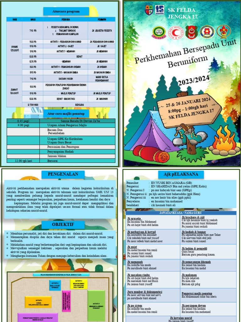Buku Program Perkhemahan 2023 - 24 | PDF