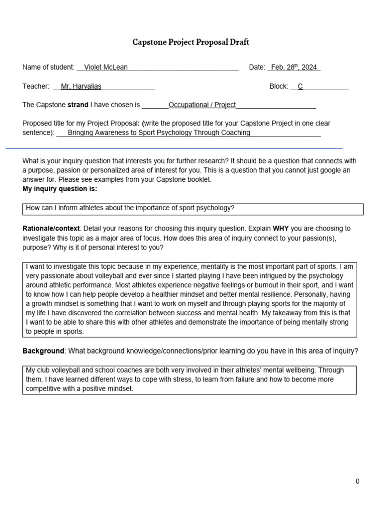 Edited - Capstone Project Proposal Draft | PDF