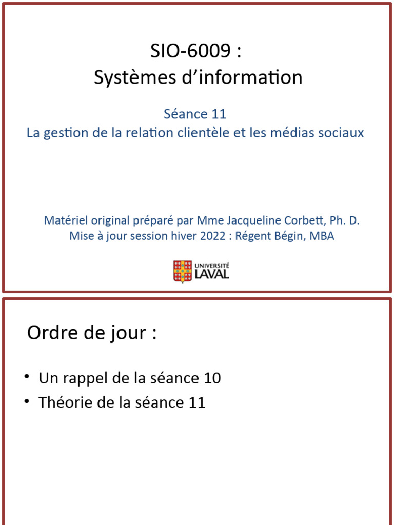 Sio-6009 S11 | PDF | Réseaux sociaux | Études sur la culture populaire ...
