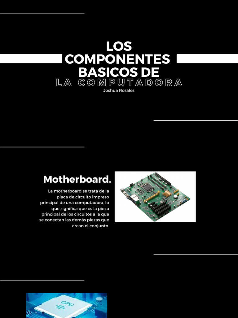 Componentes Basicos de La Computadora | PDF