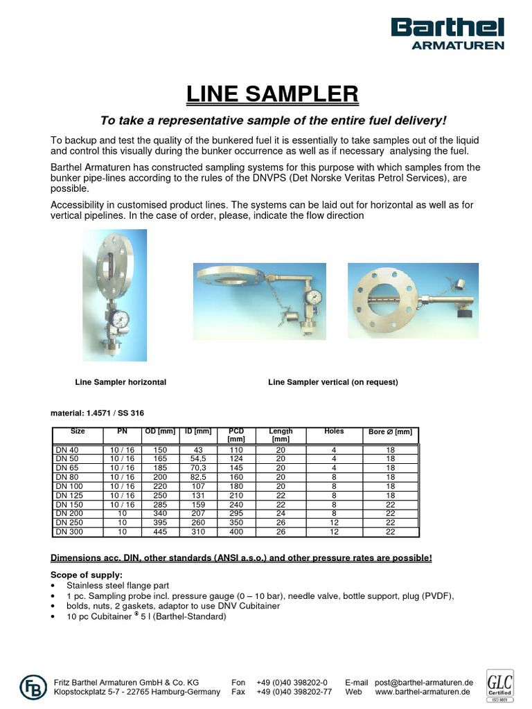 Line Sampler EN | PDF | Technology & Engineering