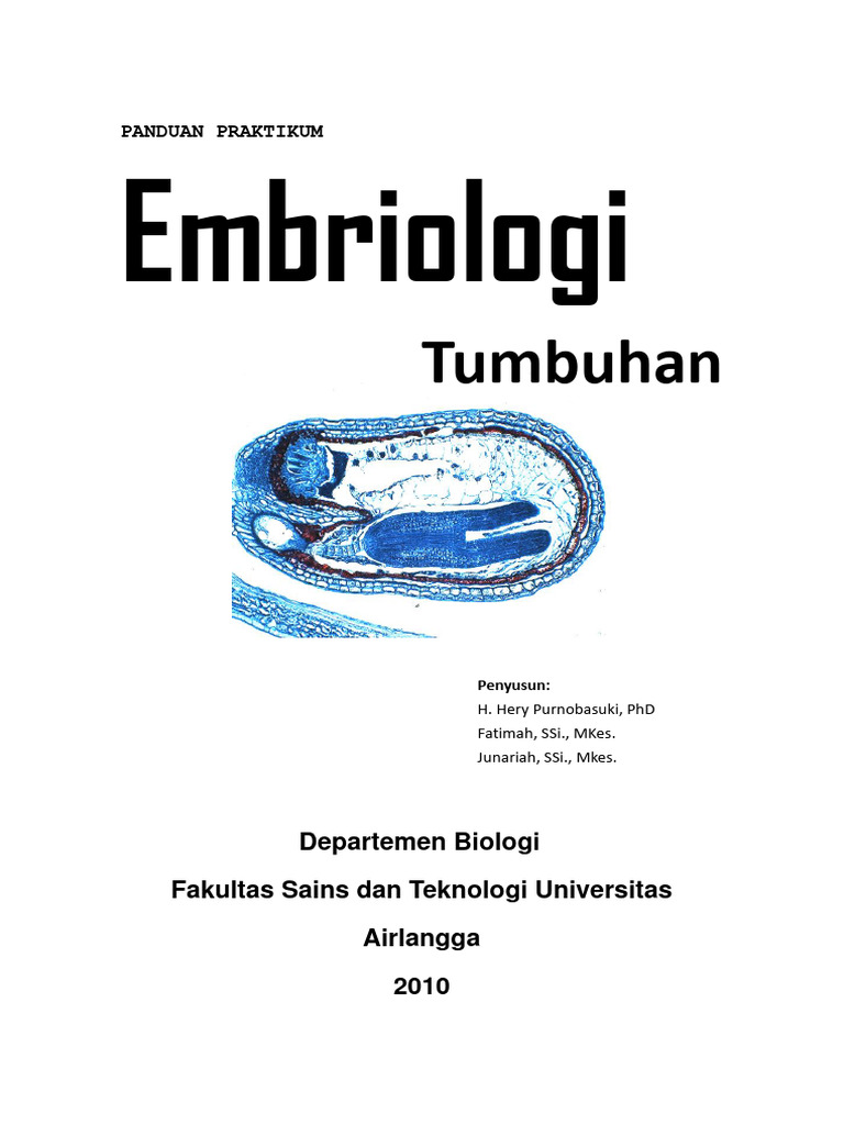 Panduan Praktikum Embriologi Tumbuhan | PDF | Griya & Taman | Kesehatan Holistik