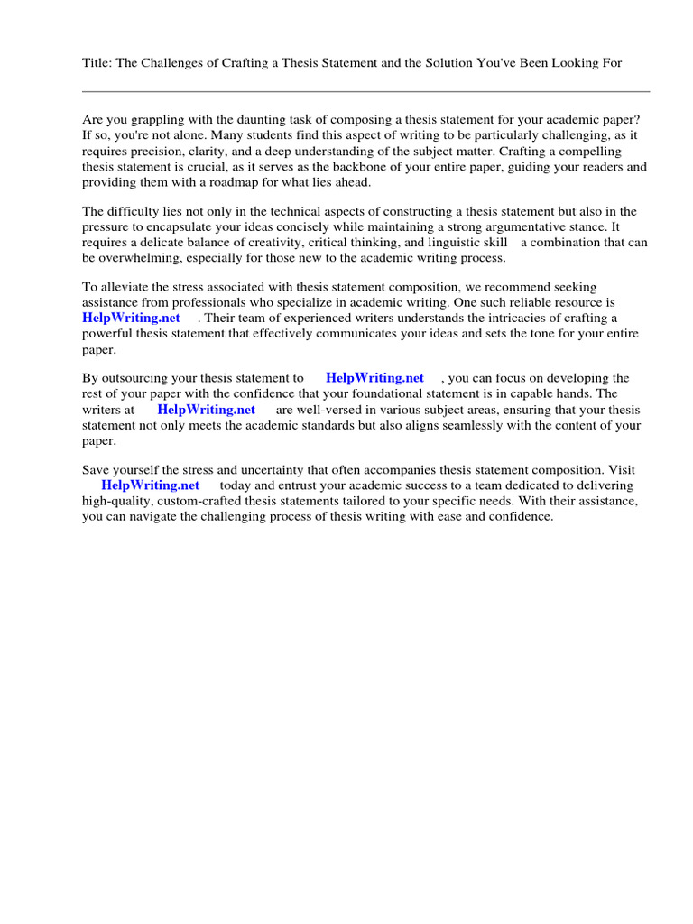 Paragraph Writing Thesis Statement | PDF | Essays | Thesis Paragraph Writing Thesis Statement | PDF | Essays | Thesis