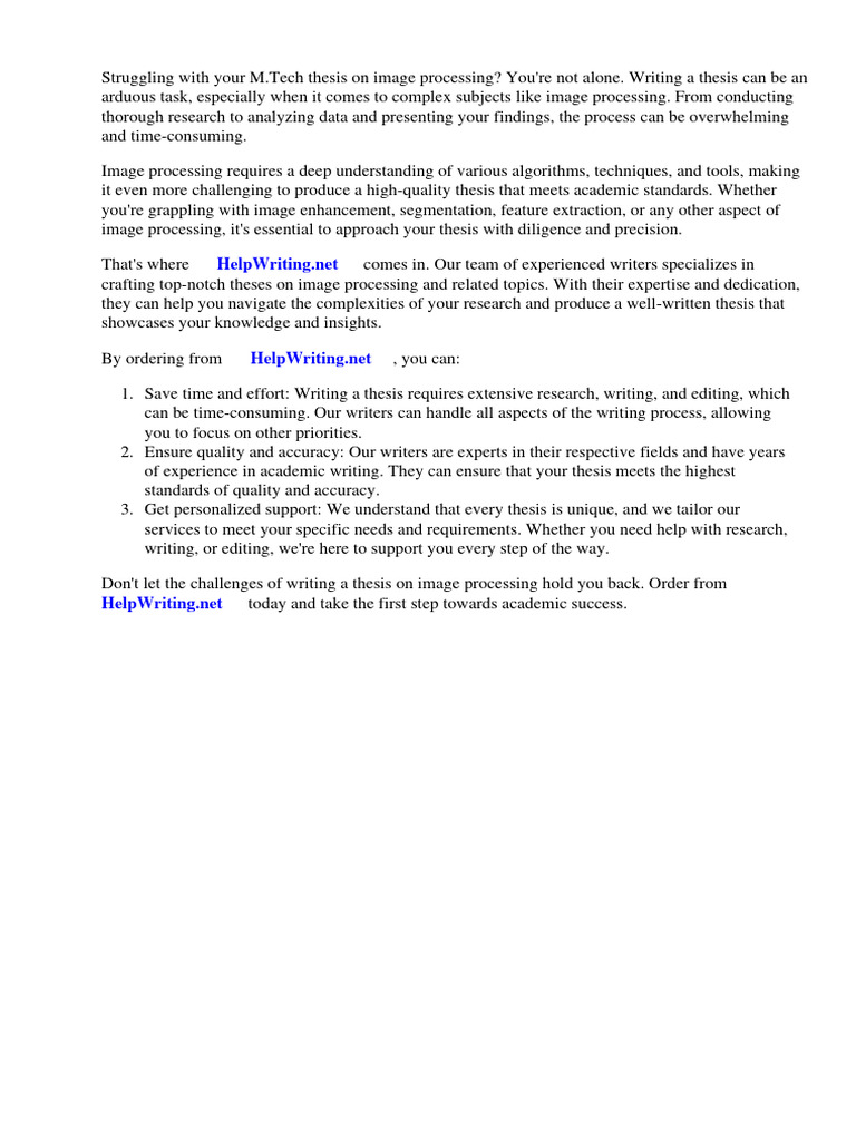 M.tech Thesis On Image Processing PDF | PDF