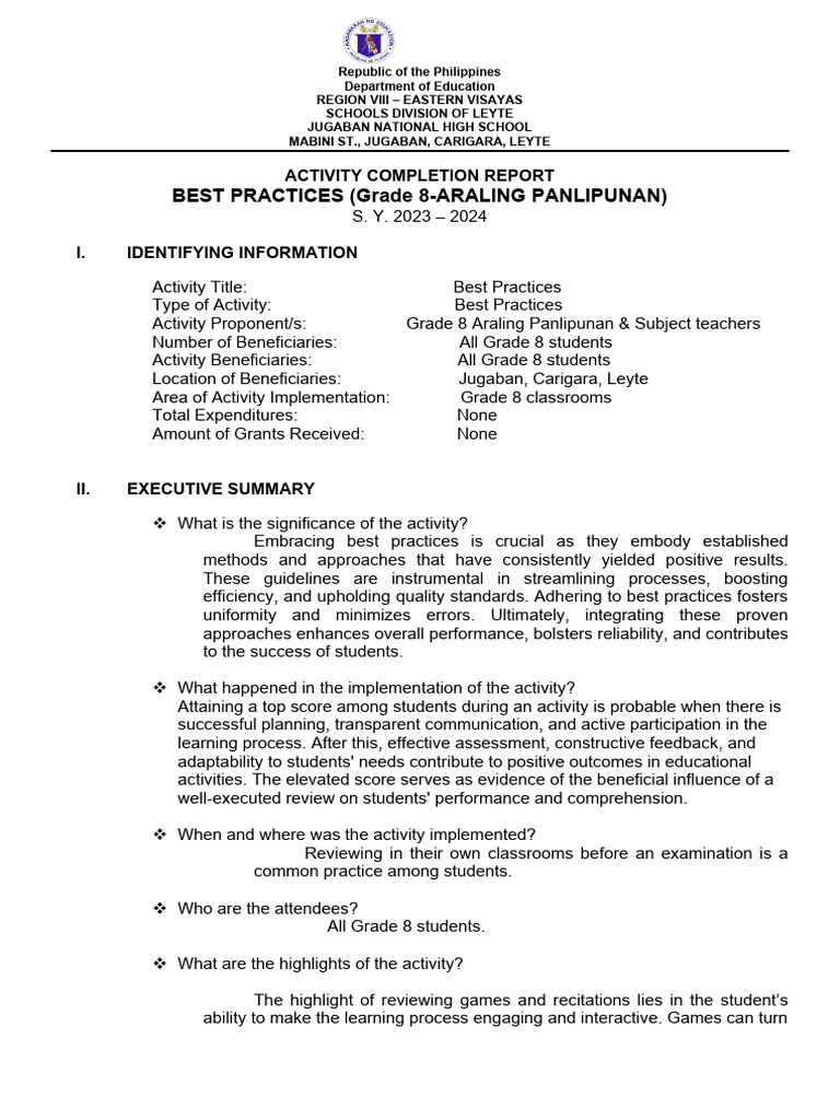Best Practices Pdf Learning Cognition