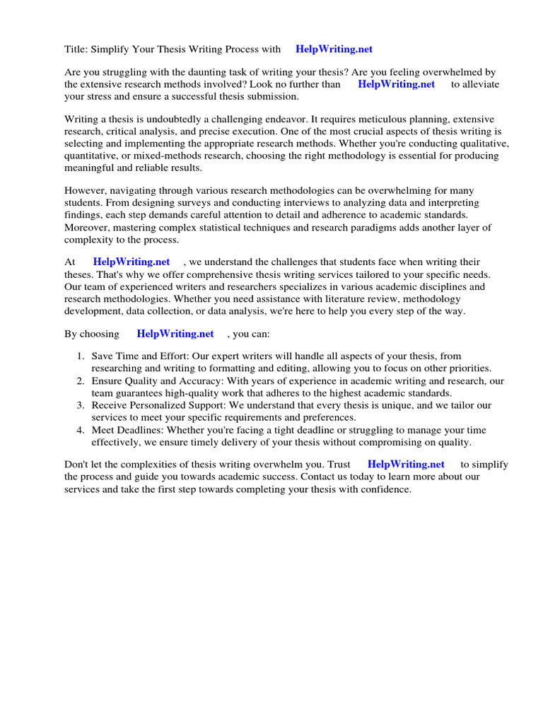 Research Method Used in Thesis | PDF