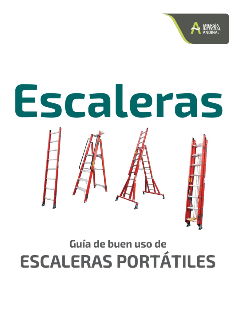 Uso Seguro de Escaleras Portátiles | PDF | Escalera | Fibra de vidrio