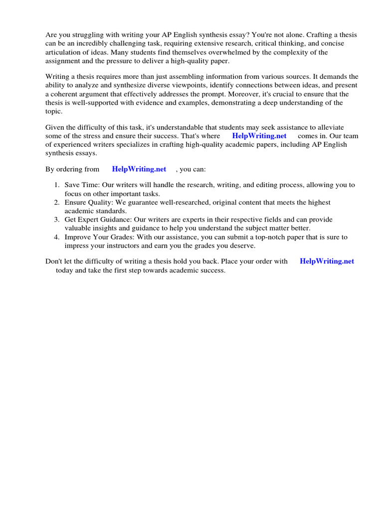 AP English Essay Help | PDF | Essays | Dialectic