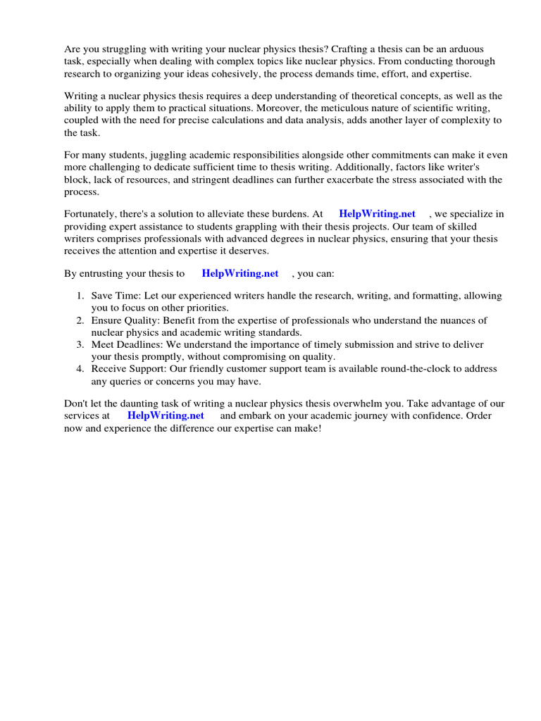 Nuclear Physics Thesis PDF | PDF | Atomic Nucleus | Nuclear Fusion