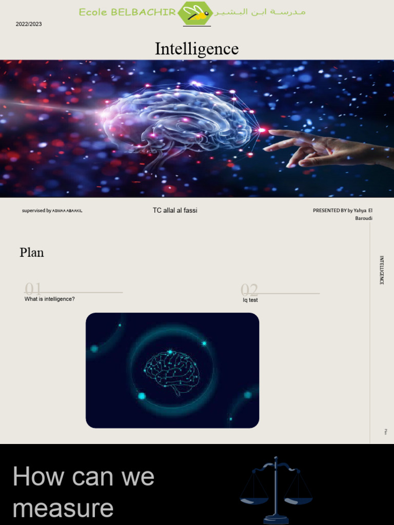 Yahya El Baroudi Anglais Intelligence | PDF | Intelligence | Intelligence Quotient