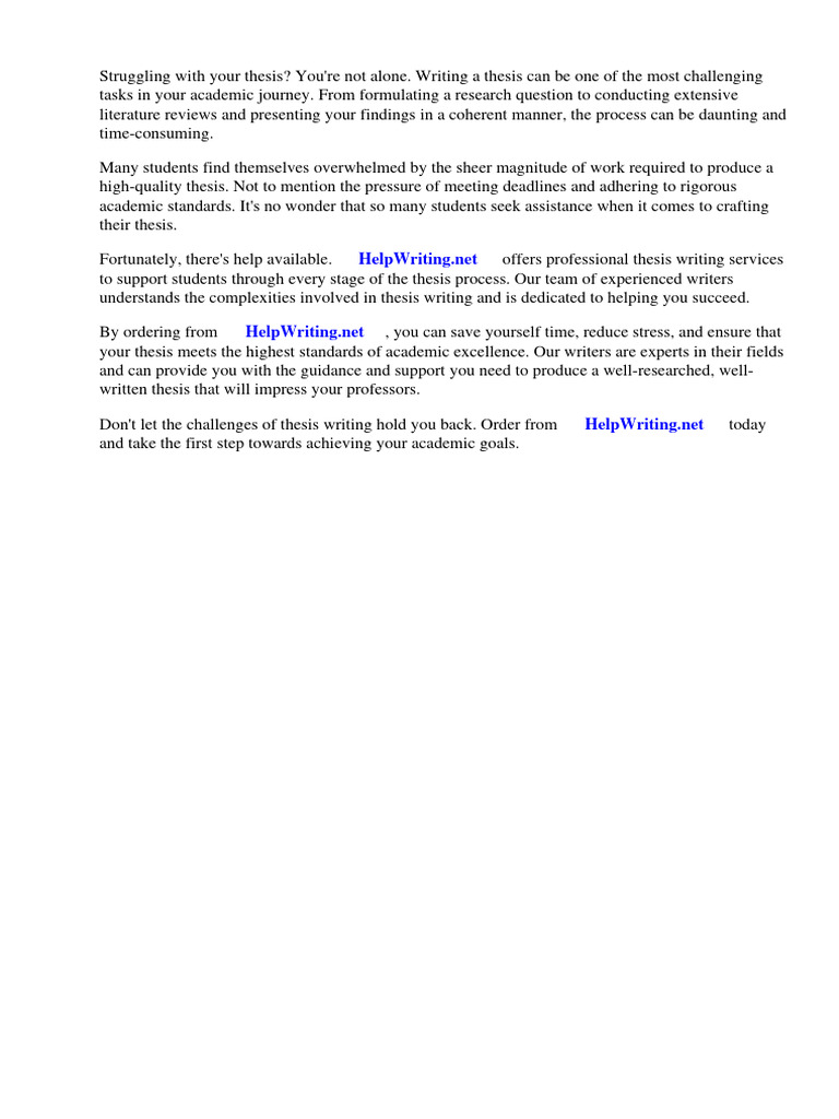 Reference Thesis Sample | PDF