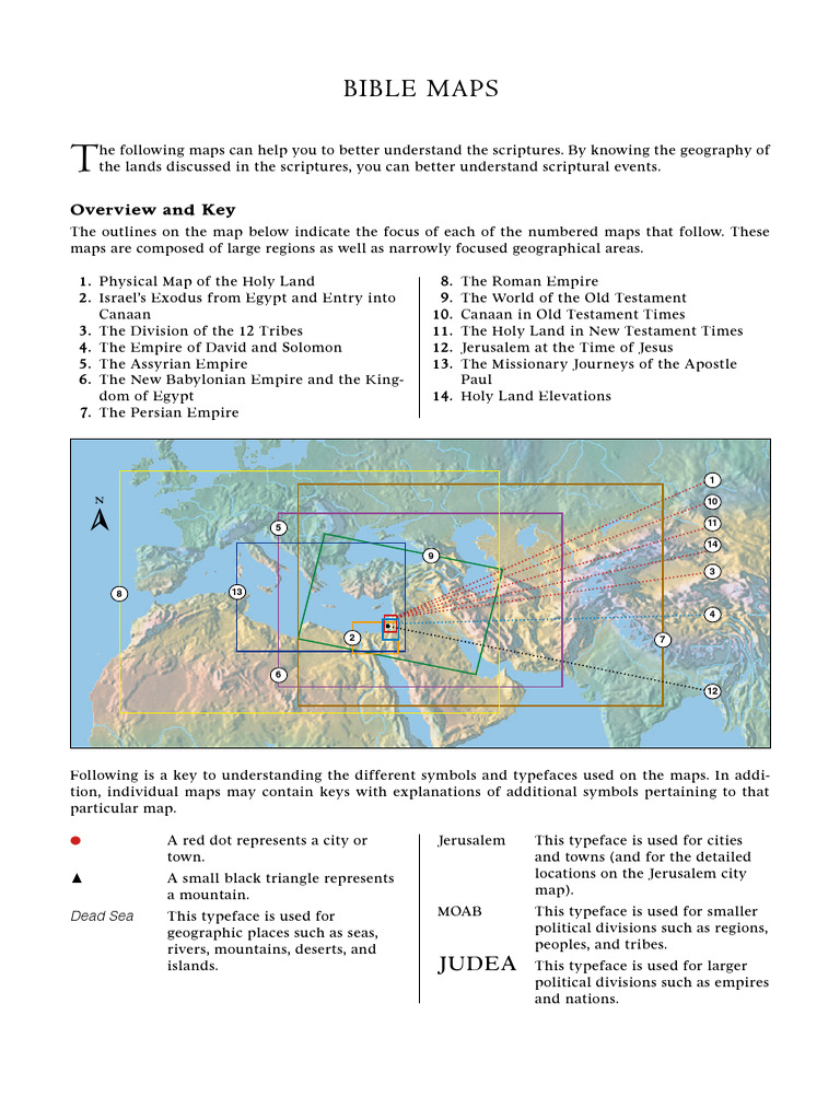 Study Helps Bible Maps | PDF