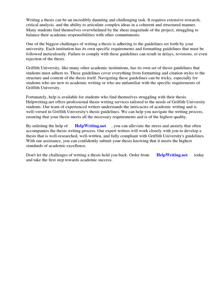 Griffith University Thesis Guidelines | PDF | Art