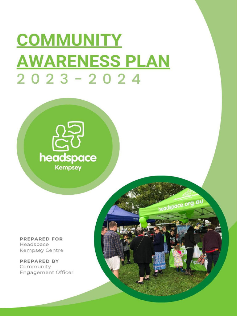 Community Awareness Plan 2023-2024 FINAL | PDF | Mental Health | Social ...