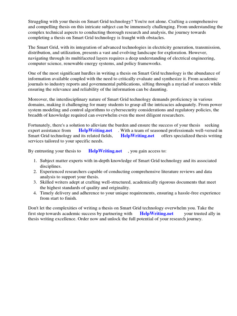 Thesis Smart Grid | PDF | Smart Grid | Electrical Grid