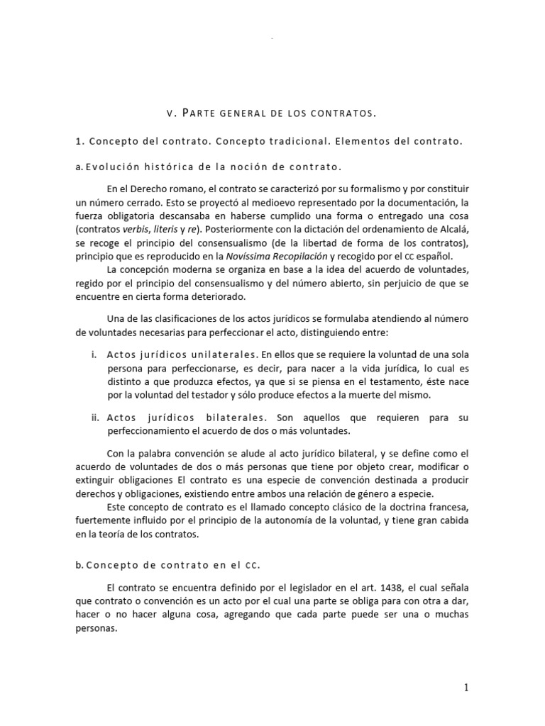 Contratos Parte General | PDF
