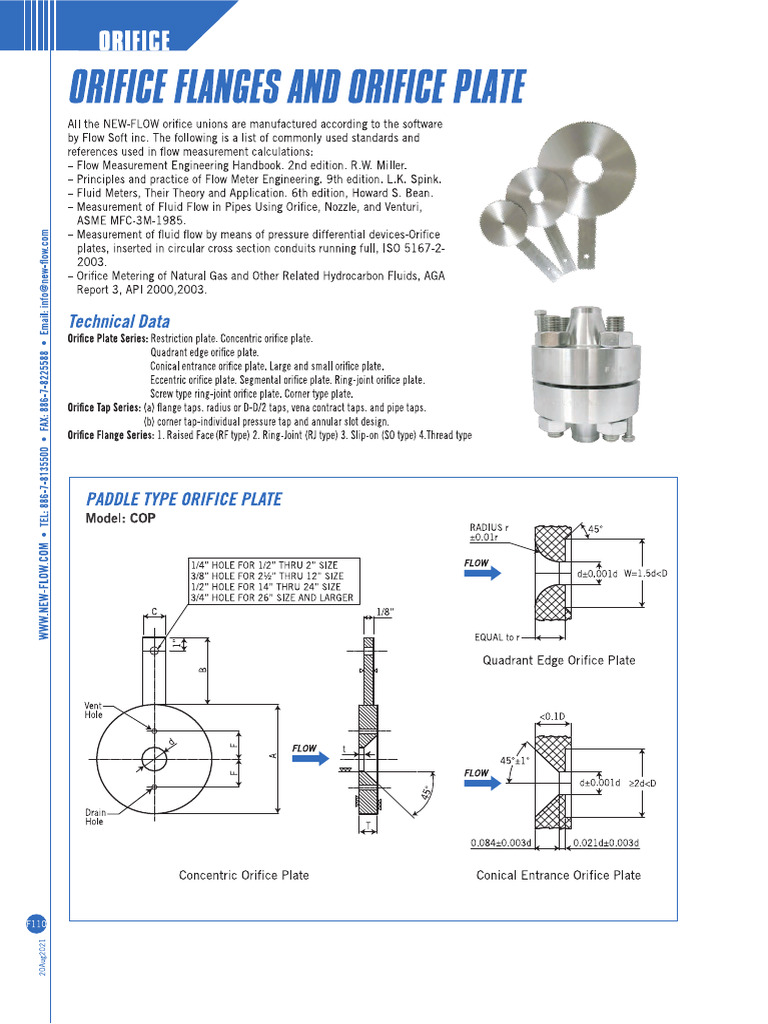 Orifice Plate Flange | PDF