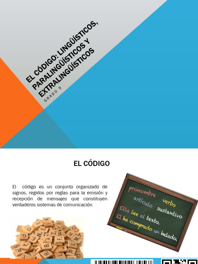 Códigos Lingüísticos y Paralingüísticos | PDF | Comunicación ...